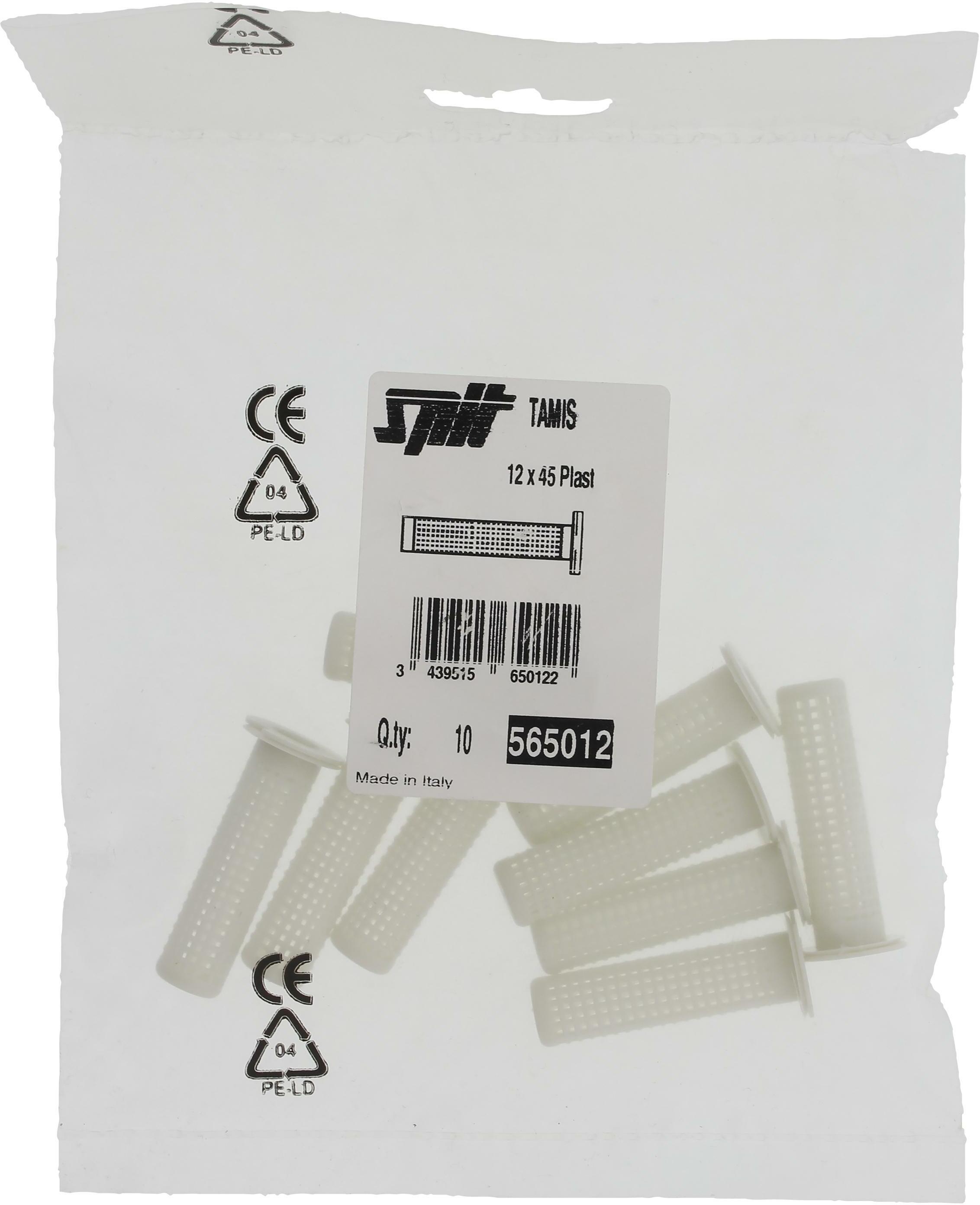 SPIT 565012 plastic screen D.12 X 45 - M6 / M8 | Klium