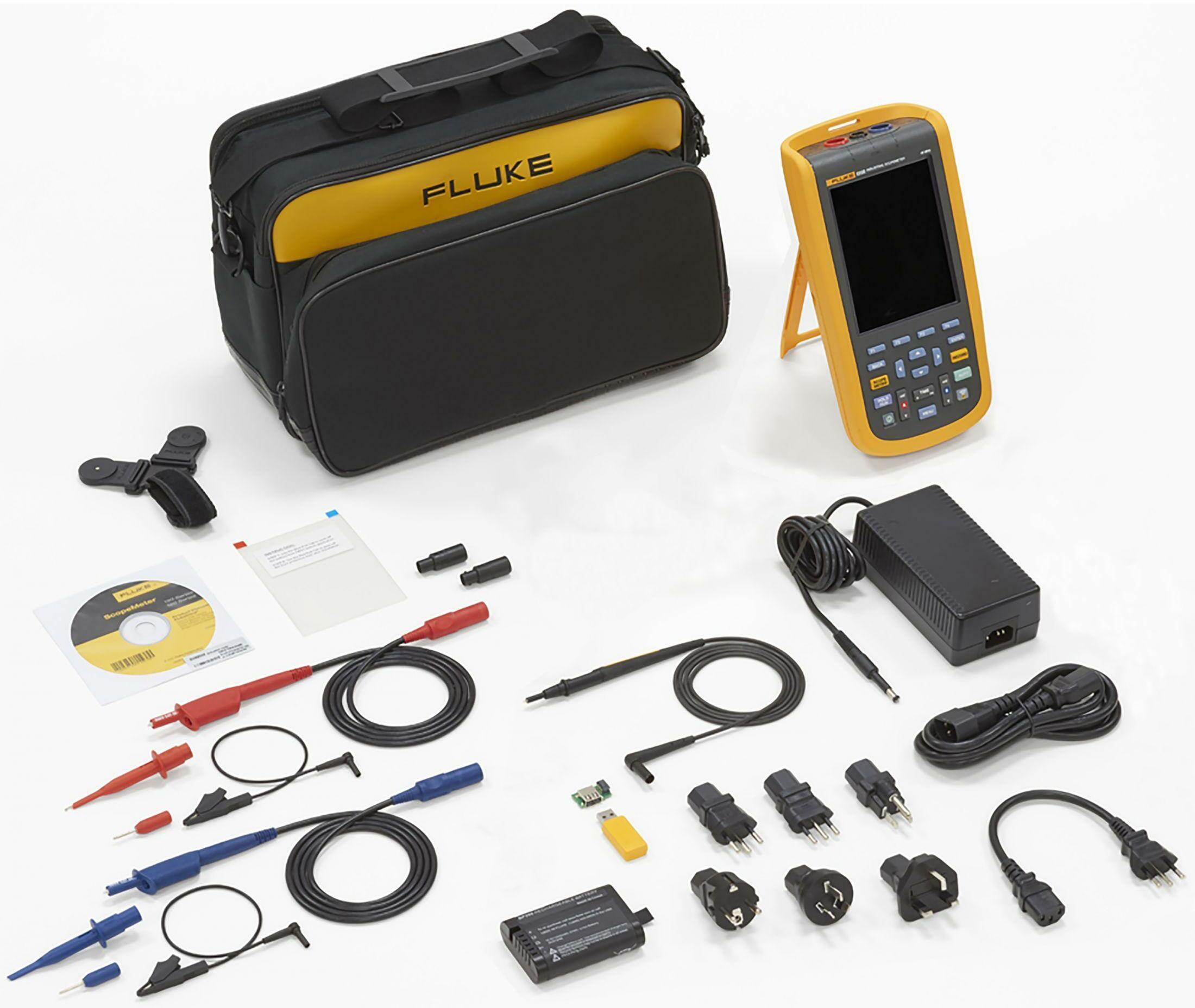 FLUKE 123B/EU/S industrial scopemeter 20MHZ (incl. SCC kit) - 4755890 ...