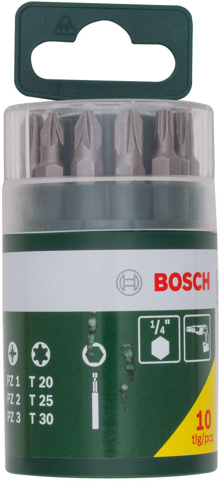 BOSCH 2607019452 phillips-pozidriv-Torx 10-piece screw bit set | Klium