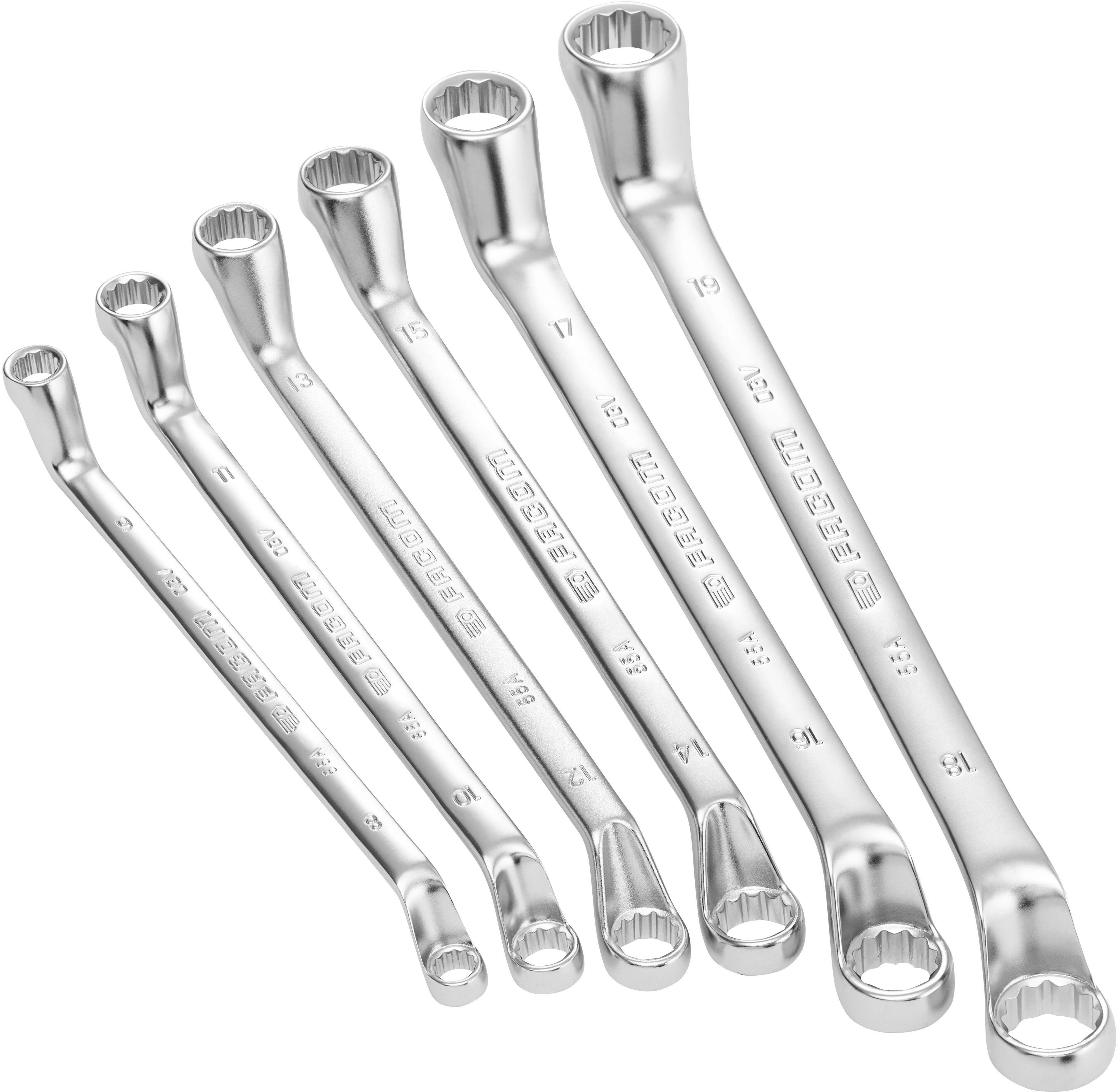 FACOM 55A.JN6 recessed ring spanner set metric sizes 6-piece | Klium