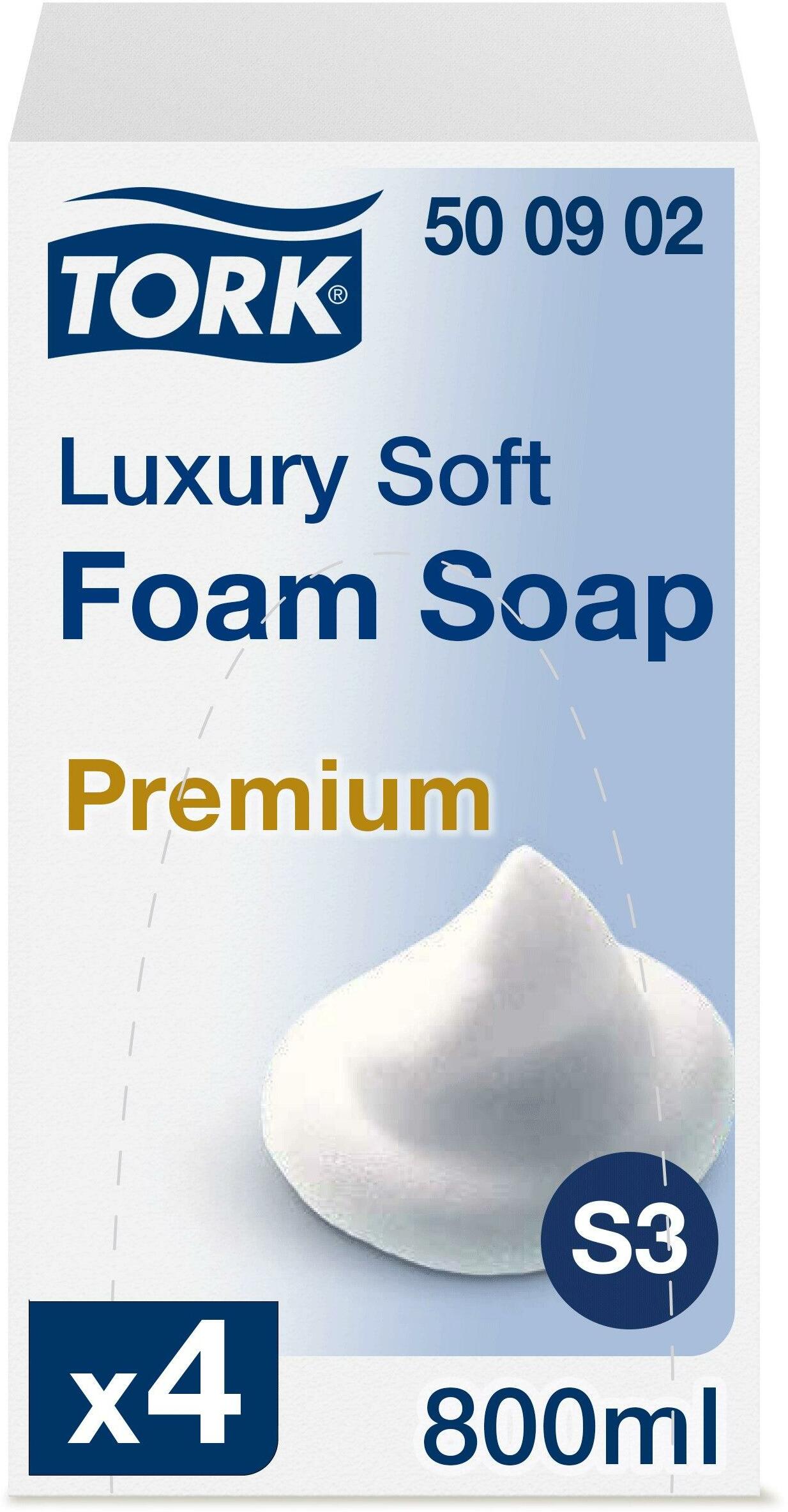 TORK 500902 luxury soft foam soap S3 (800 ml) | Klium