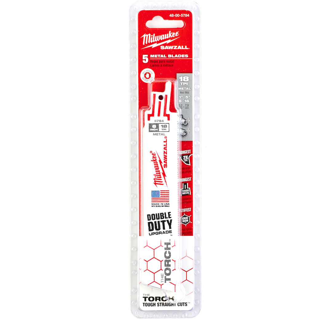 MILWAUKEE 48475784 reciprocating saw blade Sawzall metal Heavy Duty ...