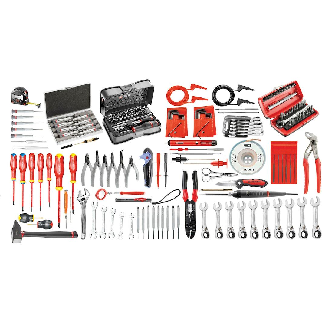 FACOM 2138.EL35 tool set for the electrician in BV.21ST case 172-piece ...