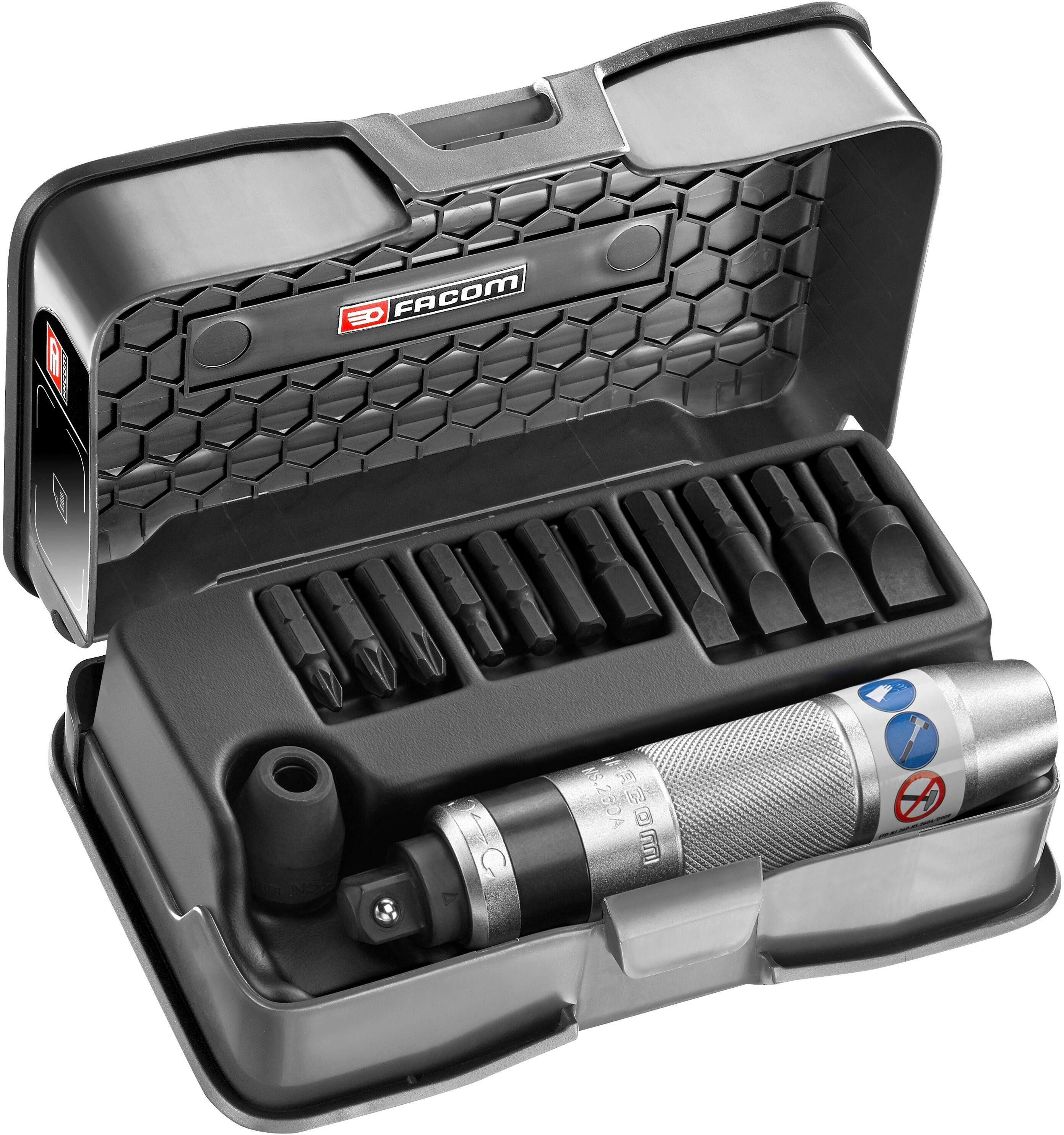 FACOM NS.263M impact screwdriver set in plastic box 13-piece | Klium