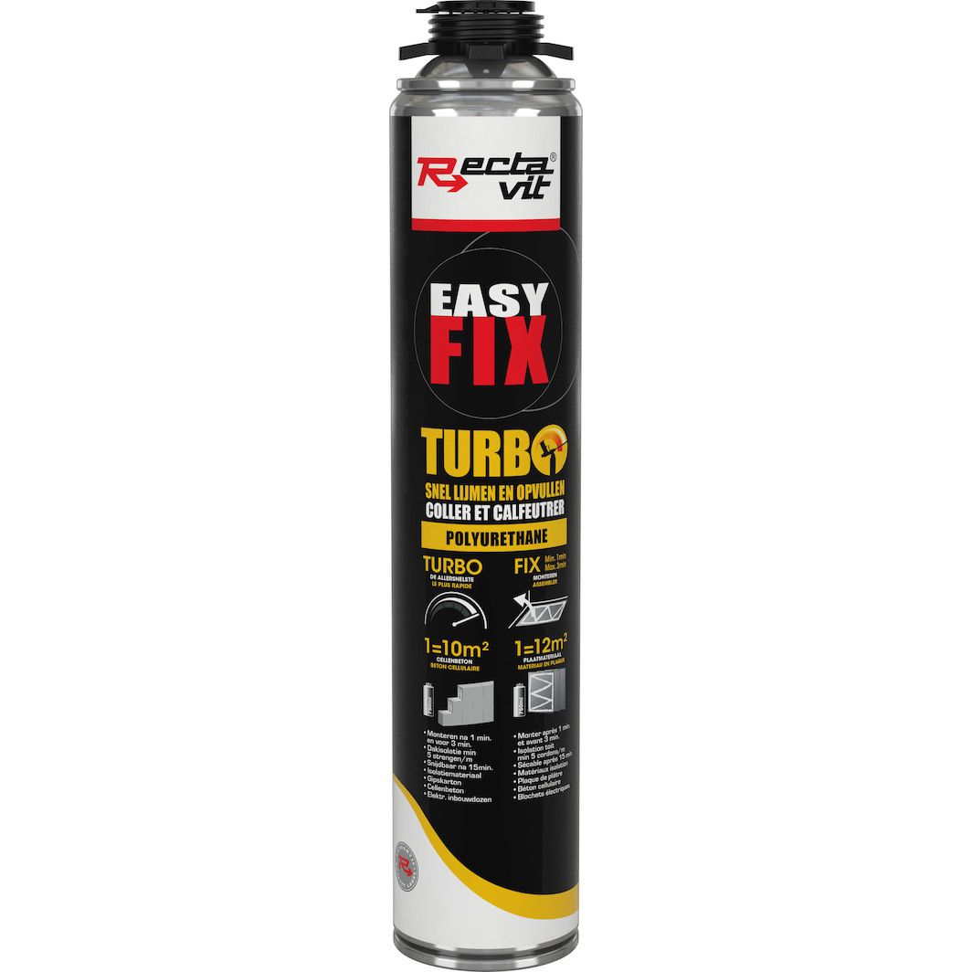 RECTAVIT Easy Fix Turbo one-component polyurethane construction adhesive ideal for drywall ...