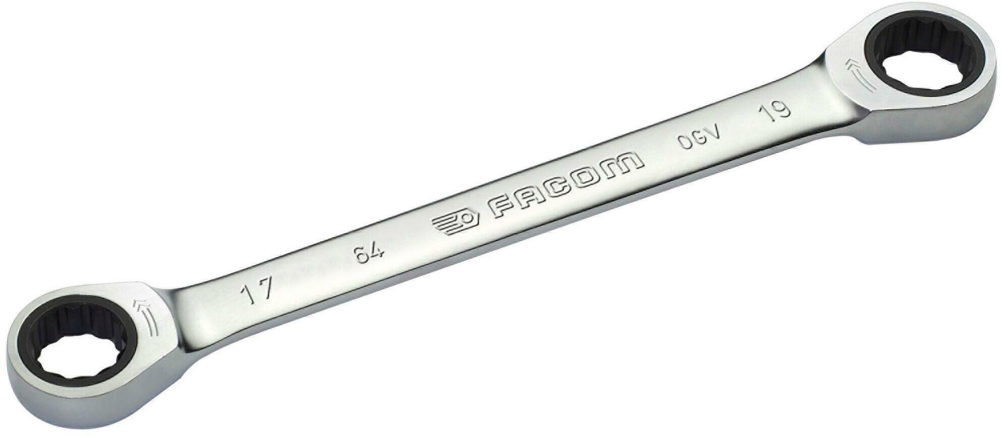 FACOM 64.17X19 straight ratchet spanner 17x19mm | Klium