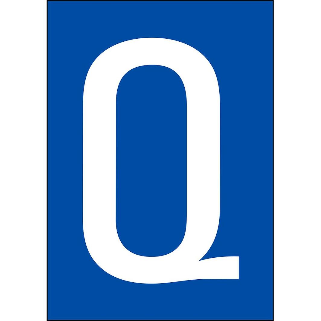 BRADY NL859A4BL-Q label with letter Q - DIN A4 format for permanent or ...
