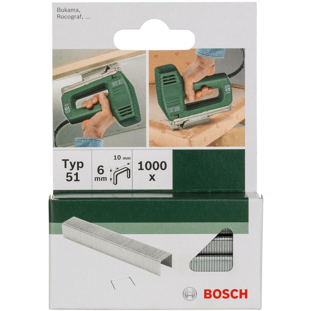 BOSCH 2609255831 staples type 51 10x1x6mm (1000 pcs) | Klium