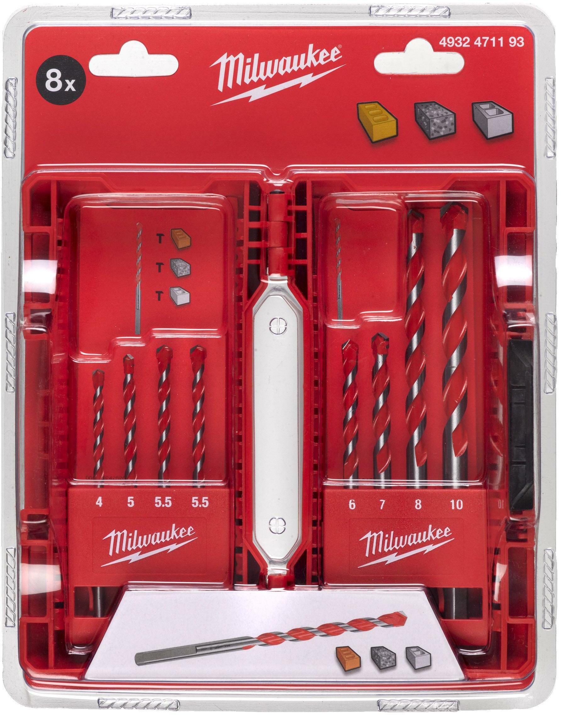 MILWAUKEE 4932471193 Premium concrete drill set 8-piece | Klium