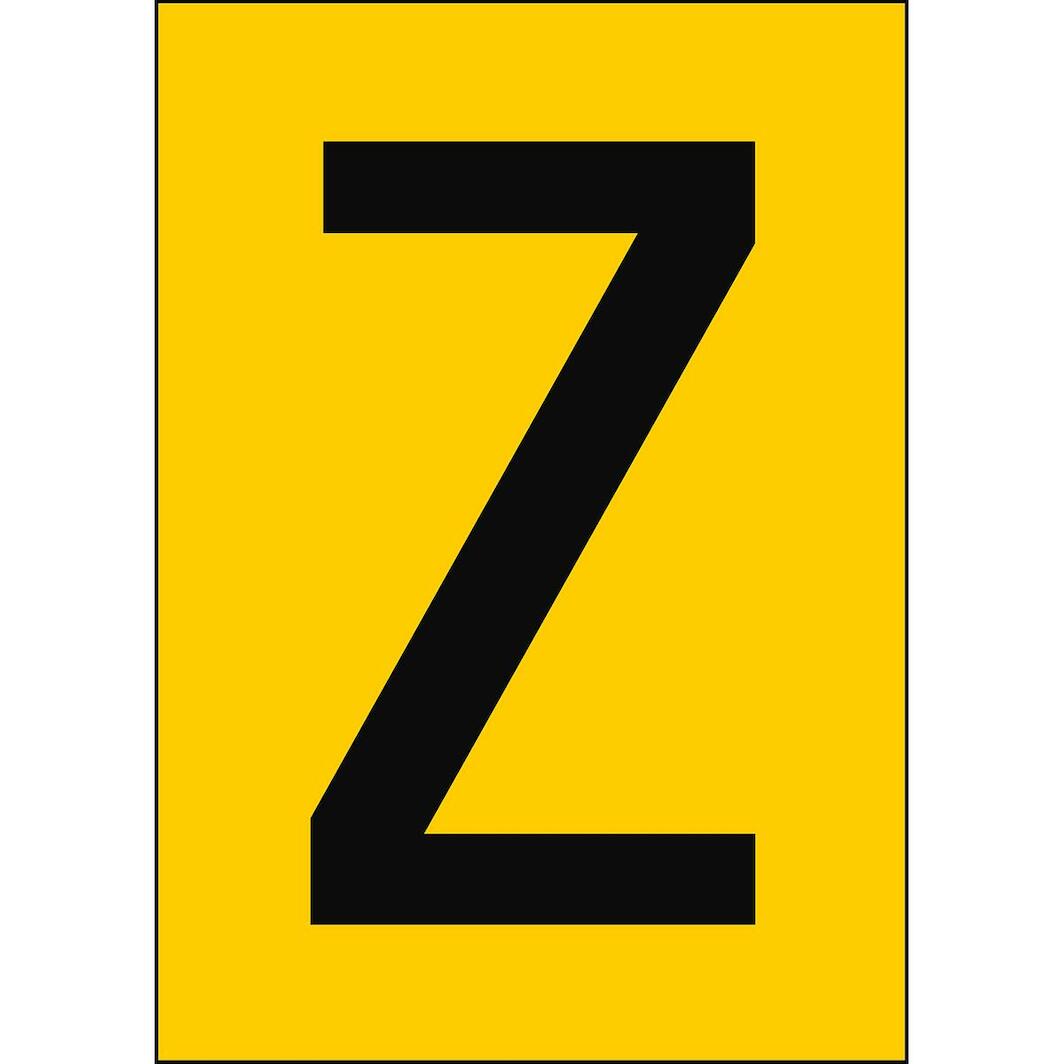 BRADY NL7541A4YL-Z label with letter Z - DIN A4 format for permanent or ...