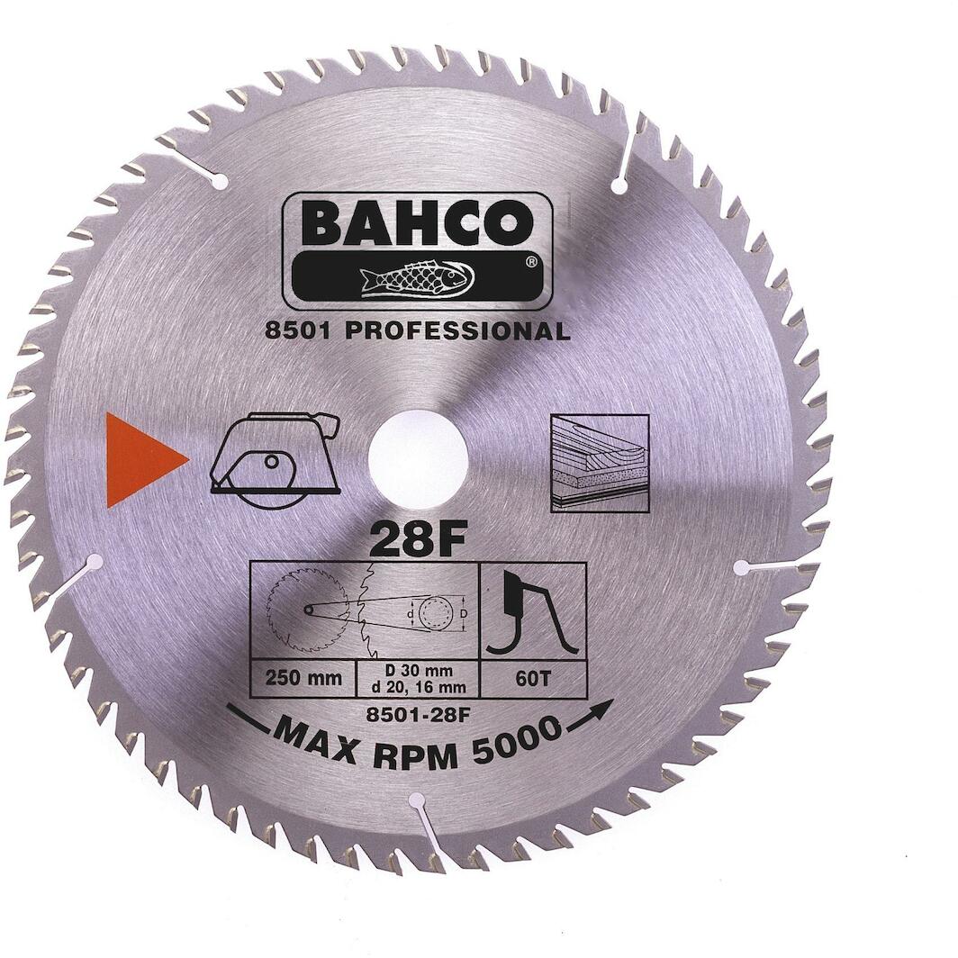 BAHCO 8501-28XF circular saw blade with carbide teeth, for table ...