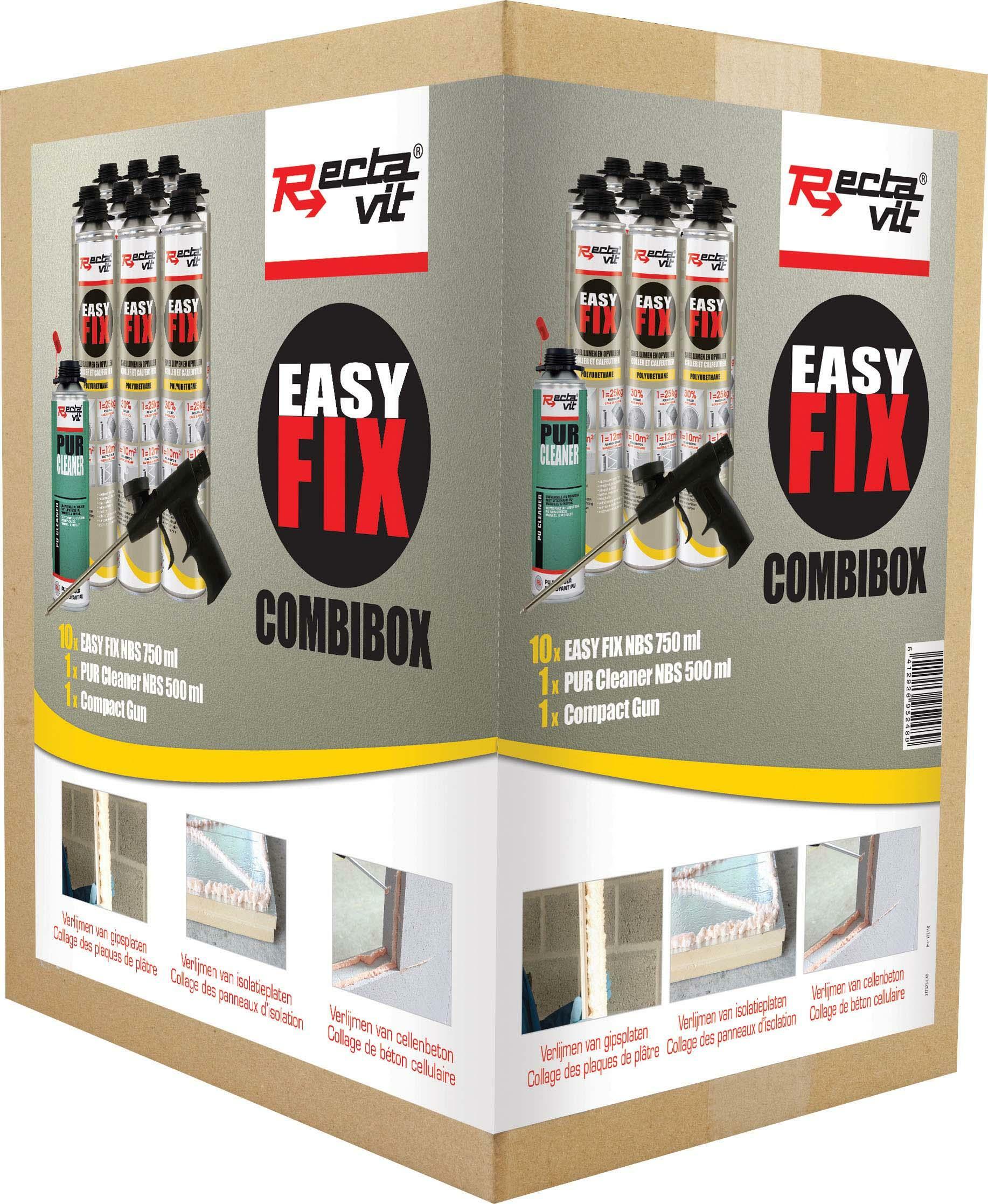 RECTAVIT Easy Fix NBS Combibox one-component polyurethane mounting adhesive set ideal for ...