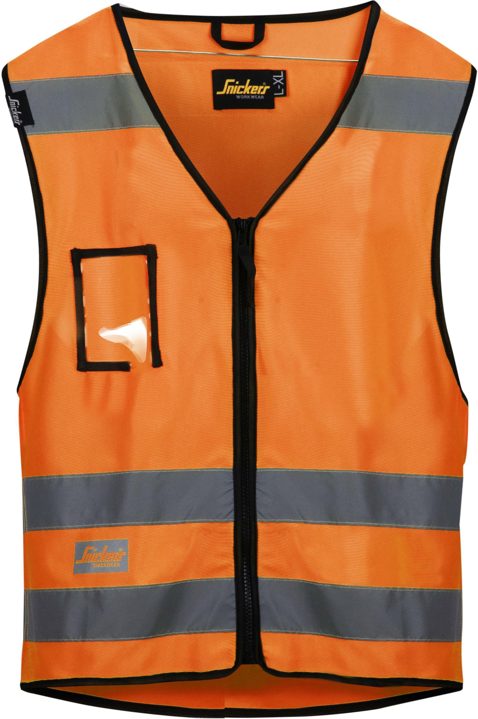 SNICKERS 9153 vest high visibility hi vis orange - 91535500005 | Klium