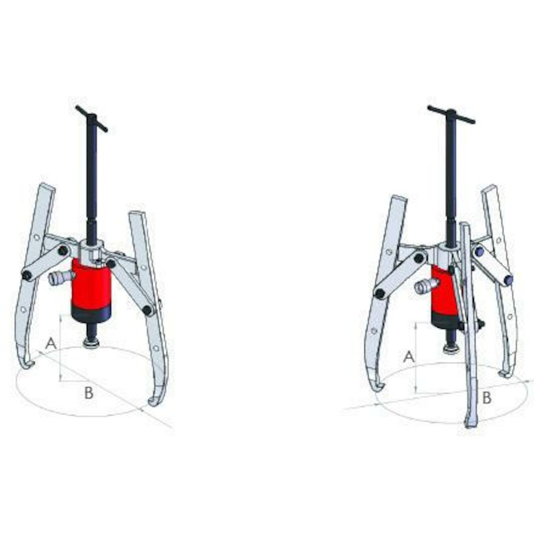 HI-FORCE PKS10-2-3 hydraulic 2- and 3-way puller set 10 tonnes in ...