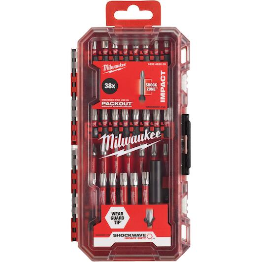 MILWAUKEE 4932492009 SHOCKWAVE IMPACT DUTY bit set 38 piece Klium