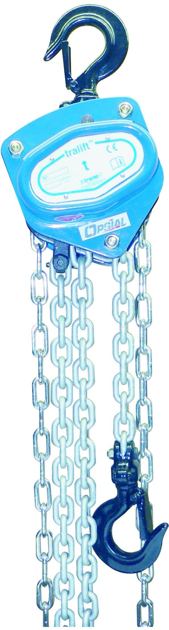 OPSIAL 380720 Tralift manual chain hoist 0.5T/3M | Klium