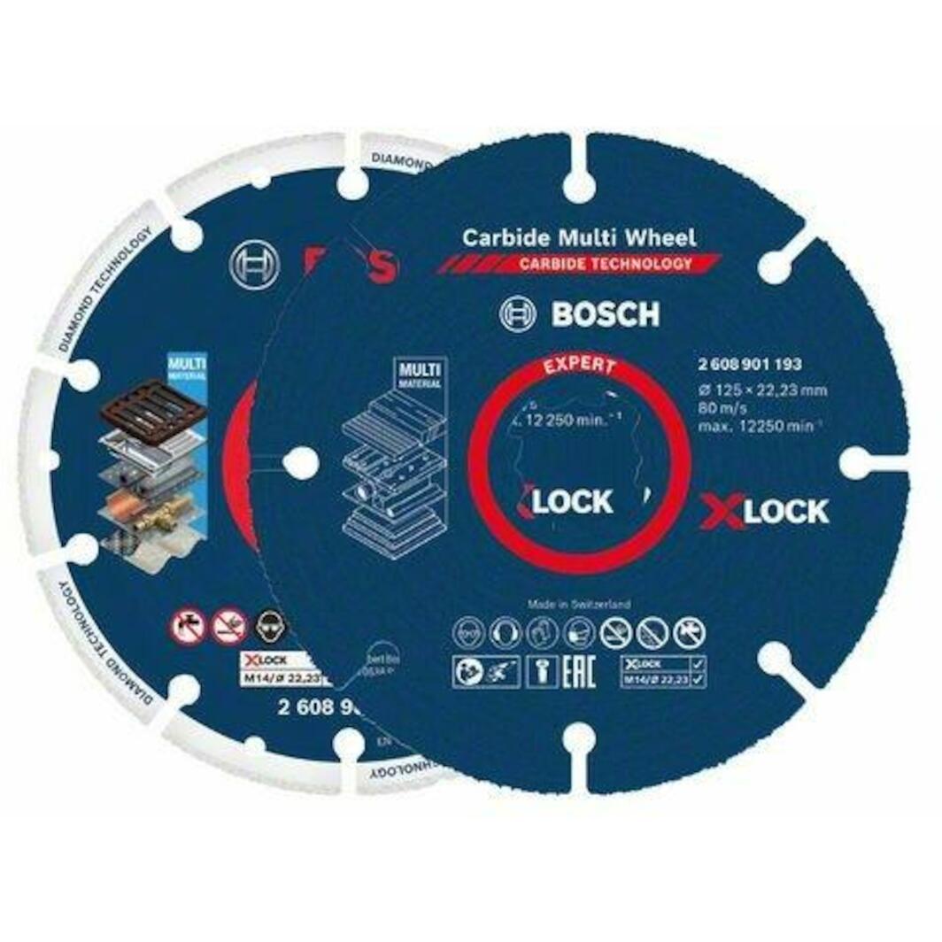 BOSCH 061599761M X-LOCK cut-off wheel set 125 mm 2-piece | Klium