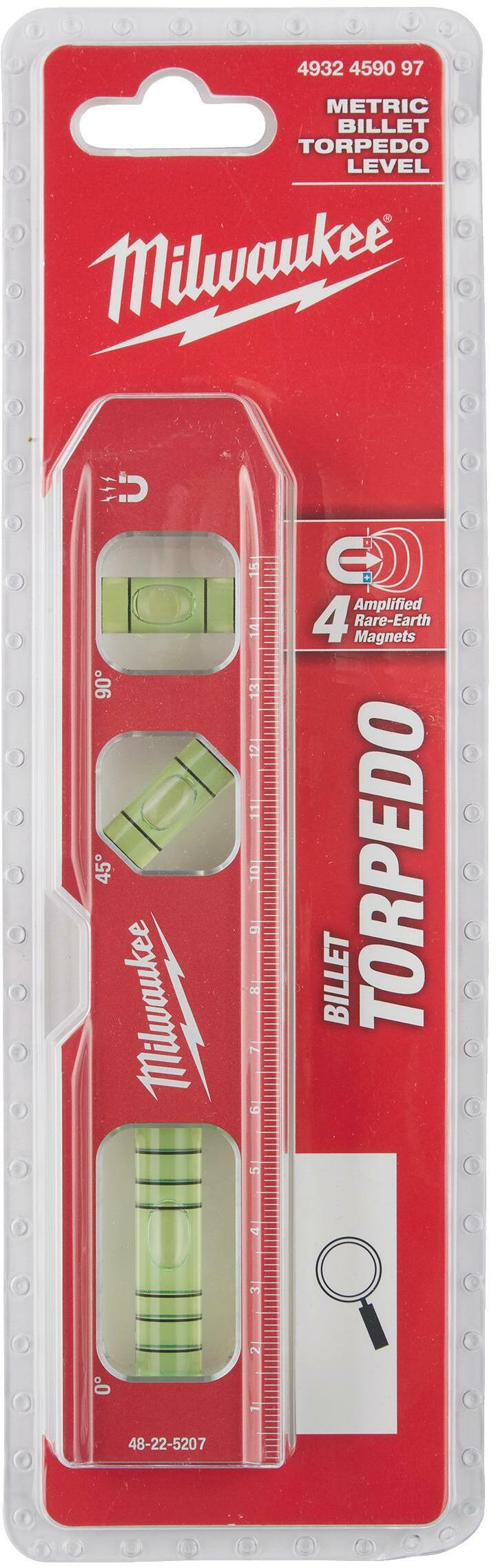 MILWAUKEE BLOCK Torpedo spirit level 17 cm magnetic - 4932459097 | Klium