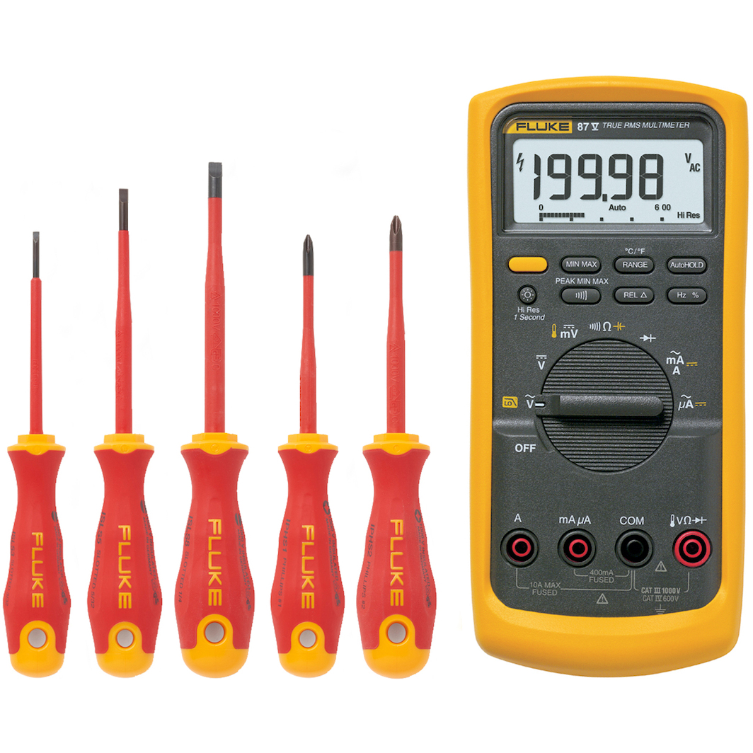 FLUKE IB875M industrial multimeter 87V + VDE screwdriver set 5-piece ...