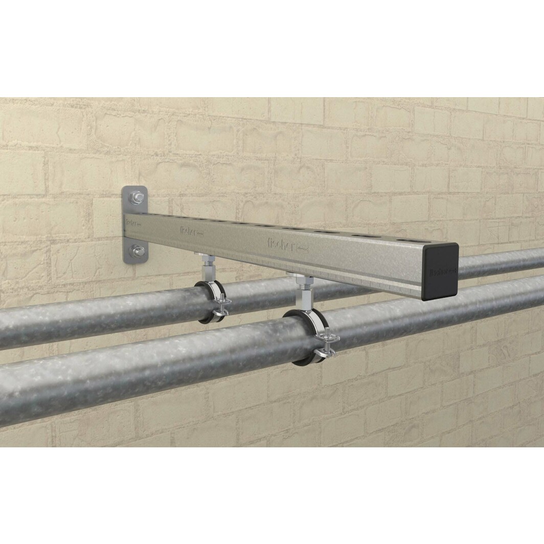 FISCHER 562457 hinged quick-release pipe bracket FGRS Universal M8/M10 ...
