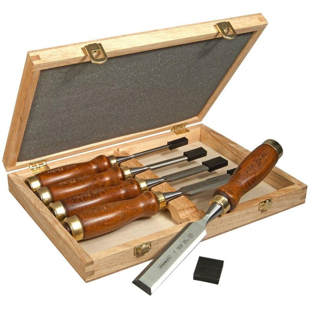 STANLEY 2-16-217 Bailey wood chisel set in wooden case 5-piece | Klium
