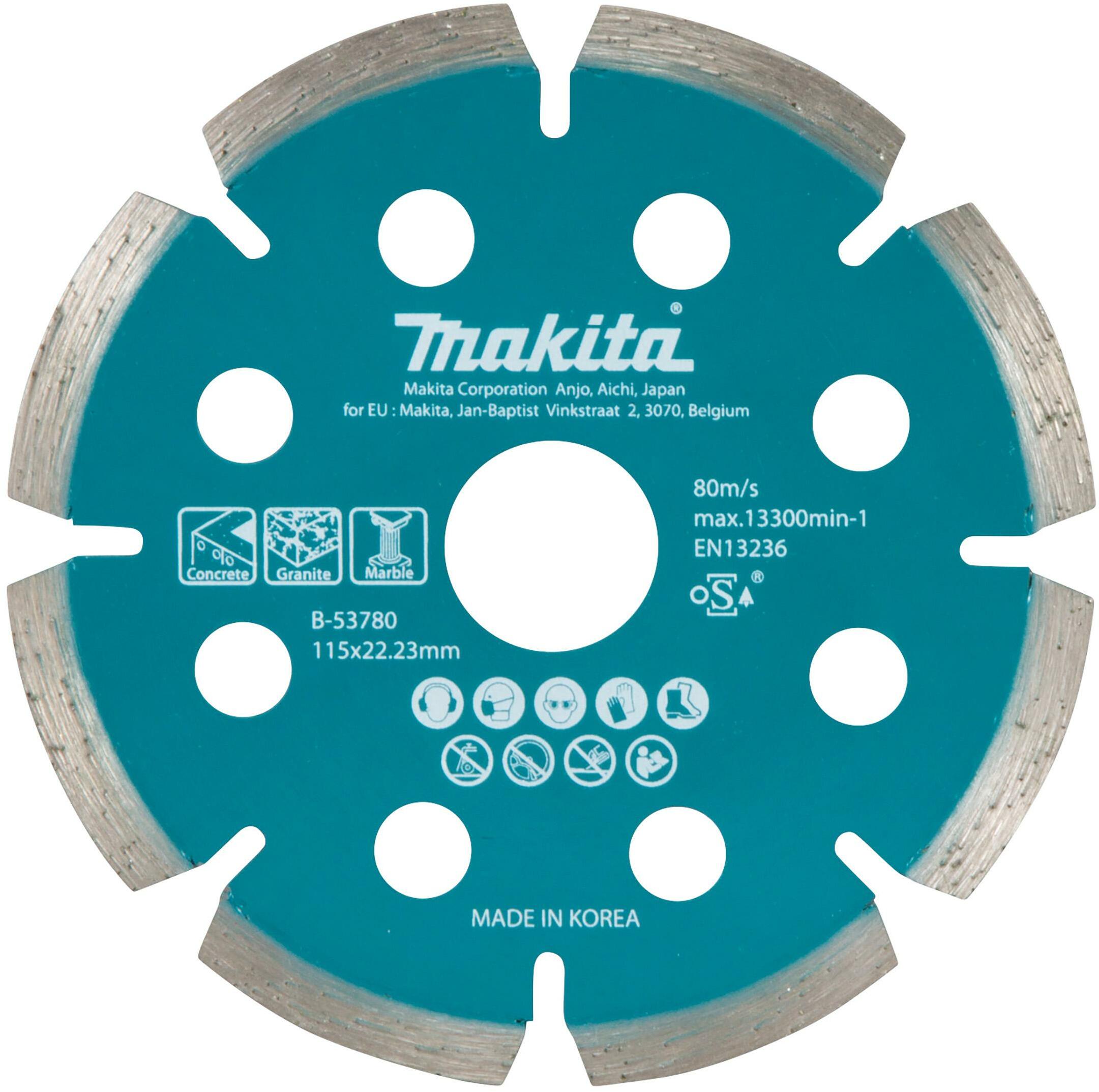 MAKITA B-53780 diamond wheel "THIN" 115x22,23mm | Klium