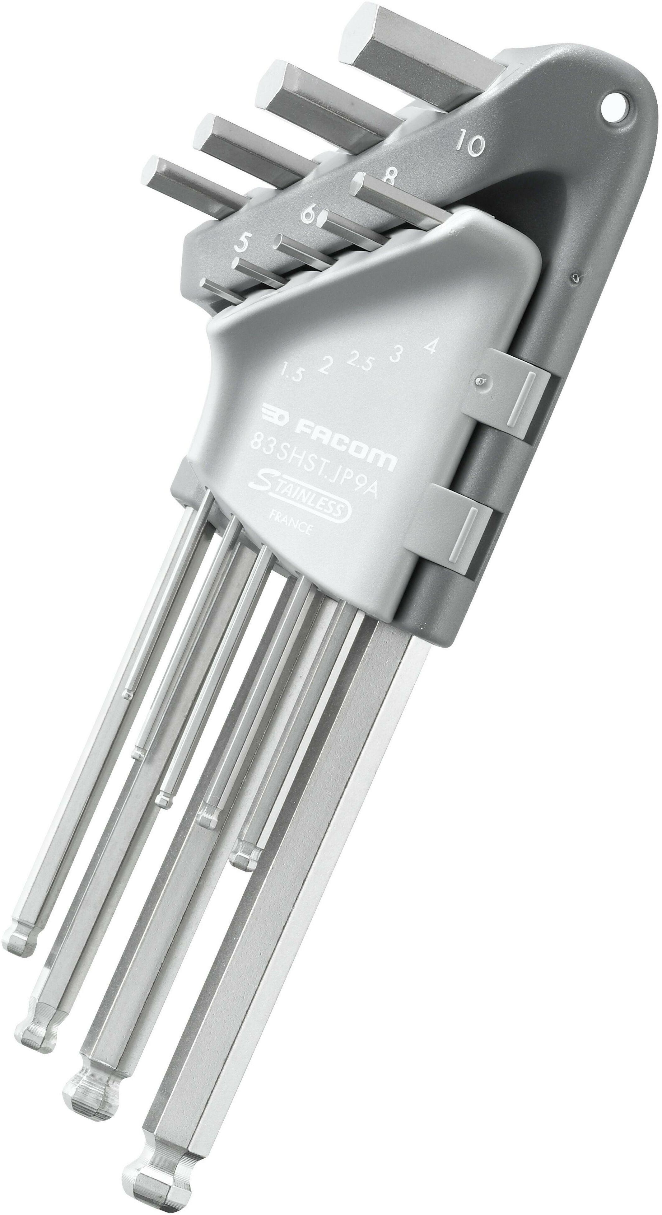 FACOM 83SHST.JP9A hexagon Allen wrench set long stainless steel 1.5 ...