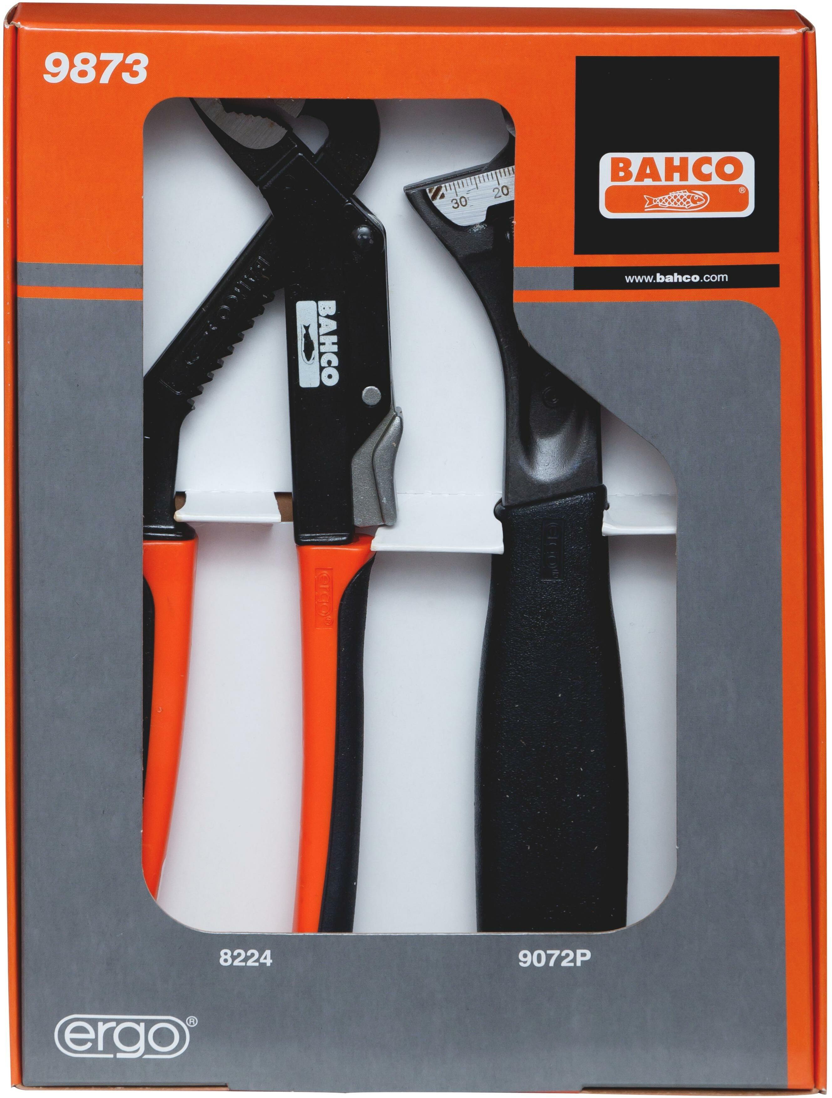 BAHCO 9873 tool set ERGO with water pump pliers and spanner with ...