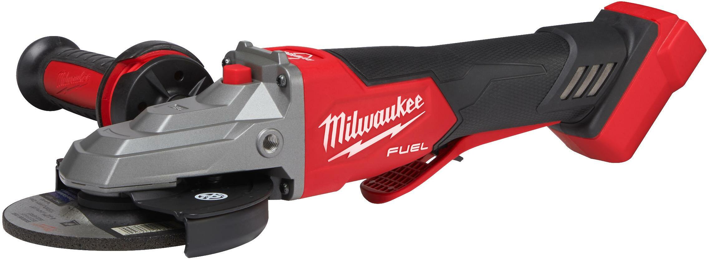 MILWAUKEE M18 FSAGF125XPDB-0X FUEL flat head angle grinder 125mm paddle ...