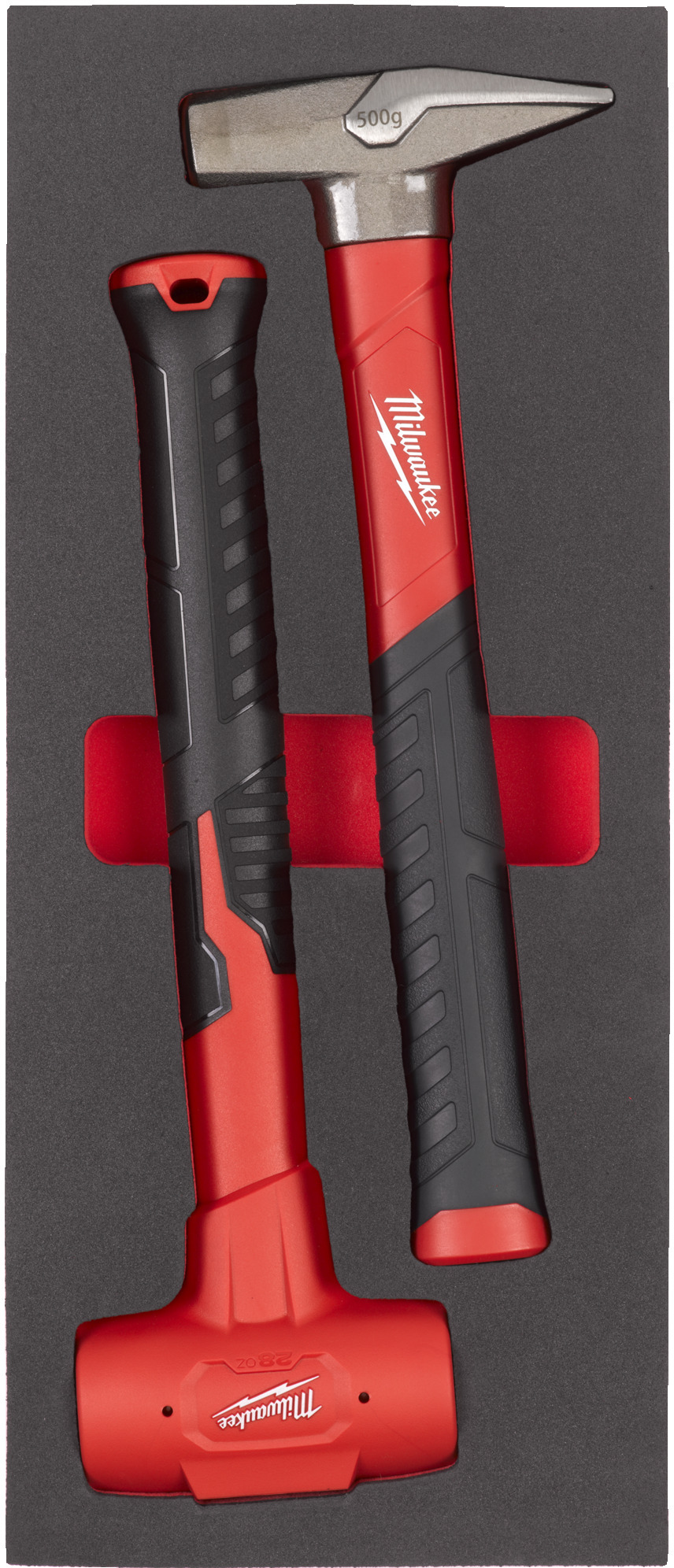 MILWAUKEE 4932493253 hammer set with engineer's and shockproof hammer ...