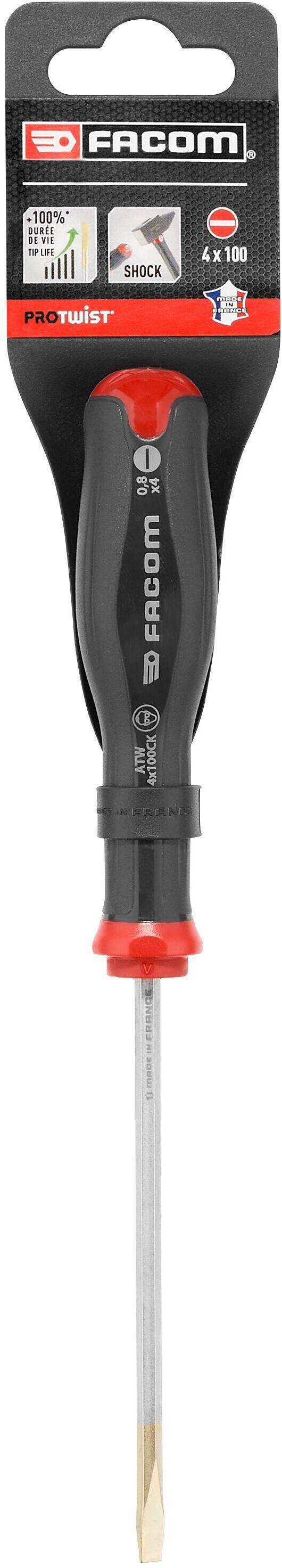 FACOM ATW4X100CKPB ProTwist screwdriver for slotted screws with ...