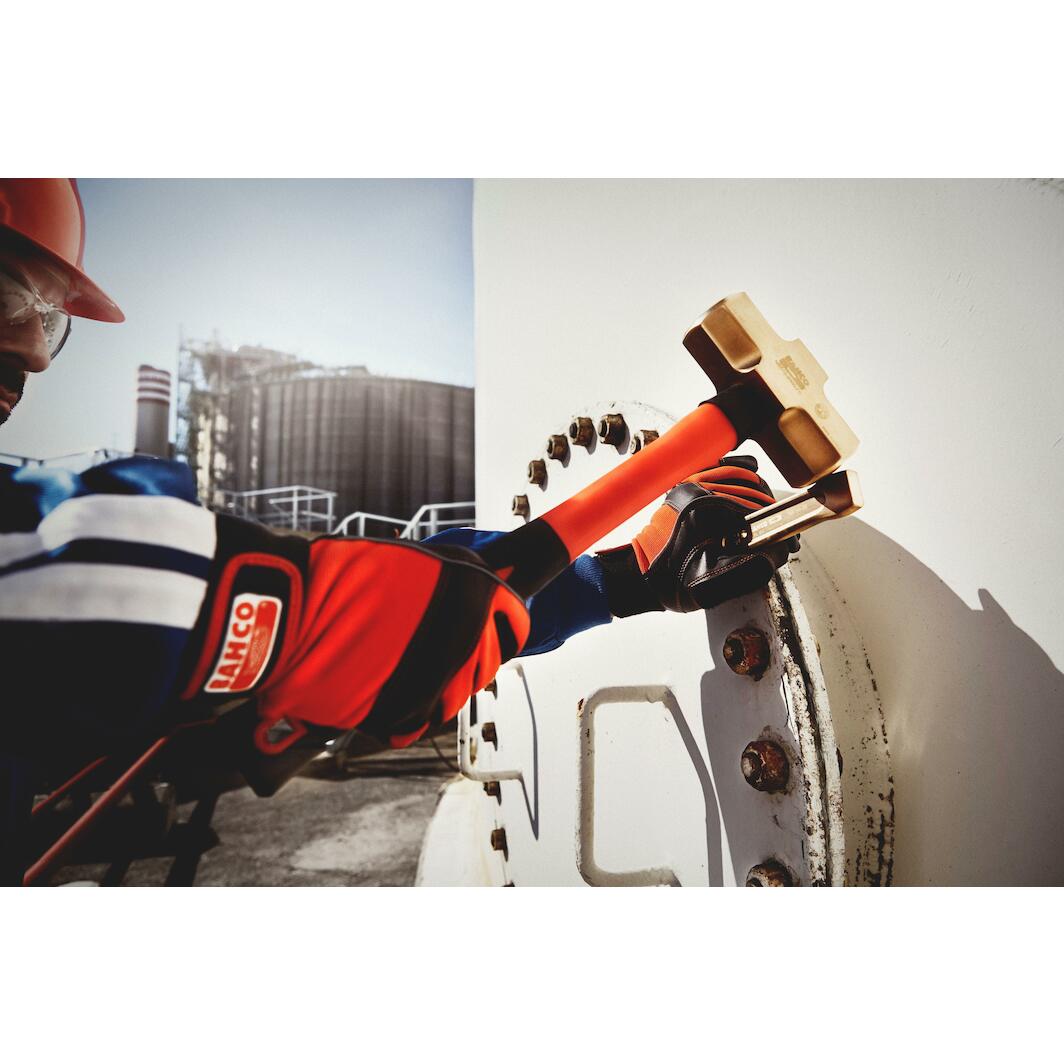 BAHCO NS502-2000-FB sledgehammer with fibreglass handle, non-sparking, aluminium bronze, 2 kg ...