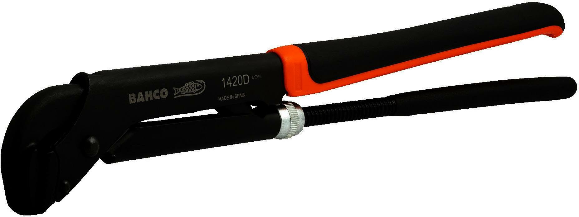 BAHCO 1420D pipe wrench ERGO 90°, Swedish model, rubber grip, 1.1/2 ...