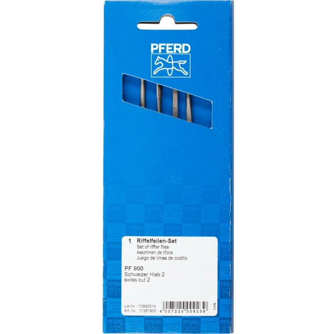 PFERD PF 900 precision riffler file set PF 900 with Swiss cap 2, medium ...