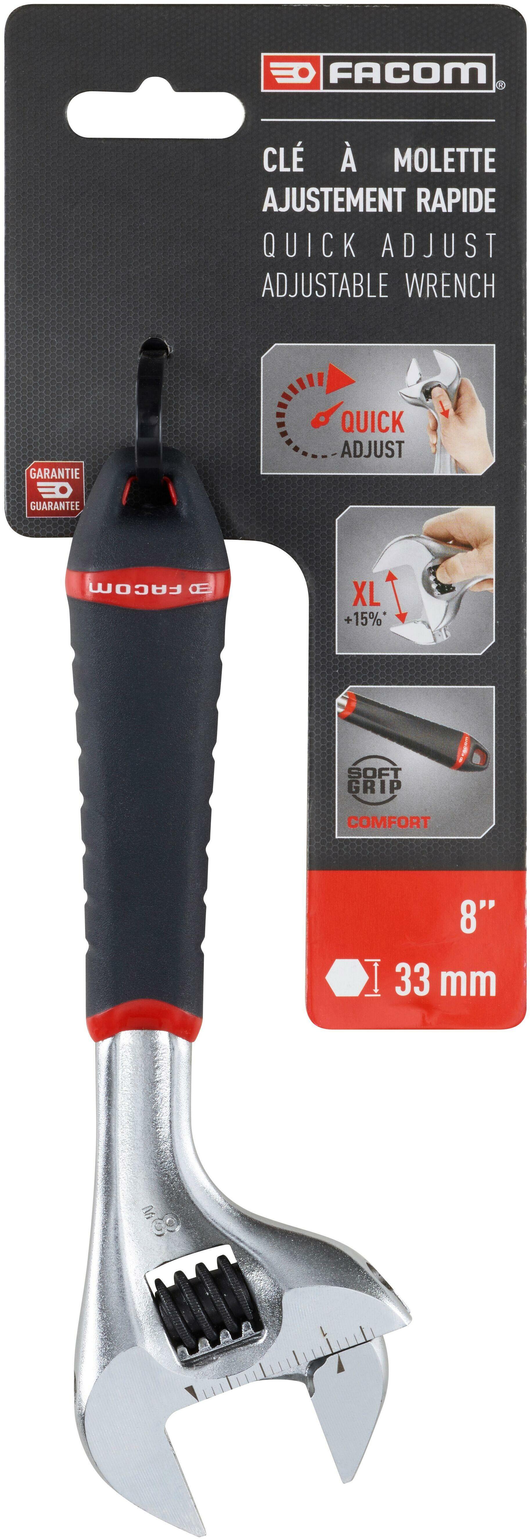 FACOM 101.8GPB quick-adjustable spanner 8" with bi-material handle | Klium