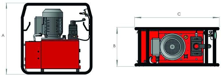 HI-FORCE HEP207314 electric hydraulic pump 1500W 400V 3-phase medium ...