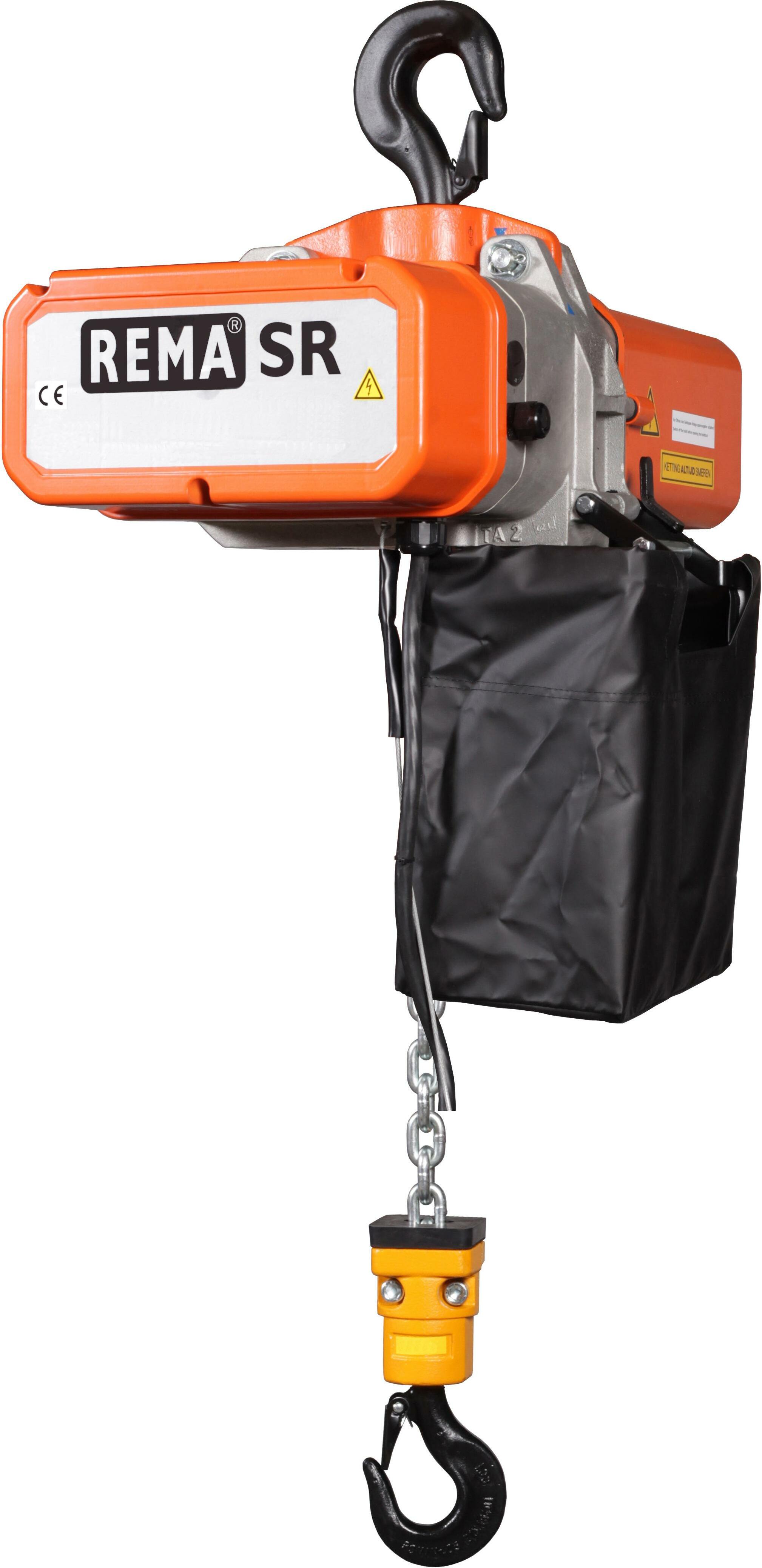 REMA SR070/55 electric chain hoist 400V/24V controlled 1 tonne, with ...