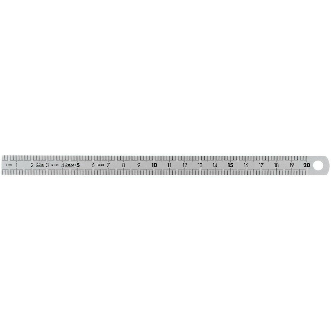 FACOM 1051.200PB Stainless steel ruler double-sided 200mm | Klium