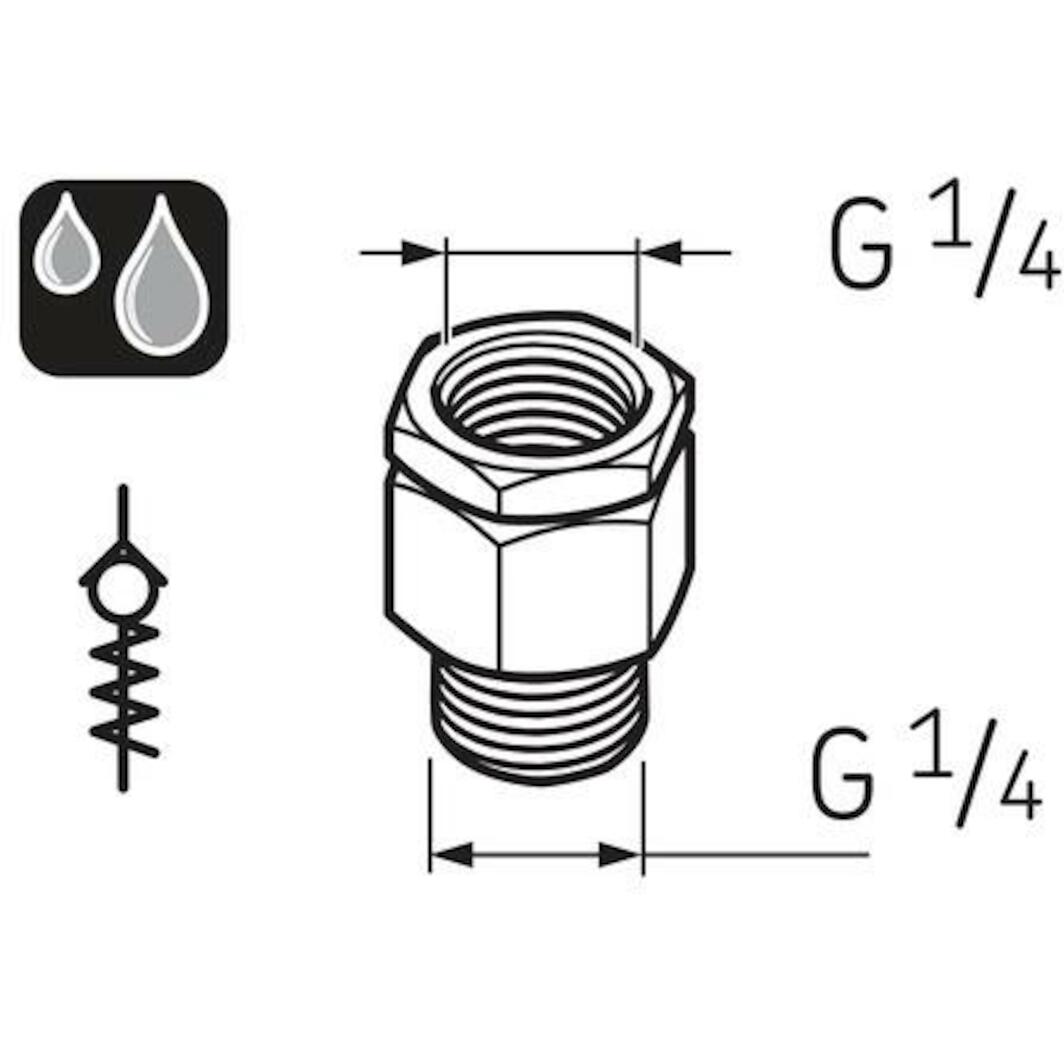 SKF LAPV 1/4 non-return valve for oil lubrication LAGD and TLSD | Klium
