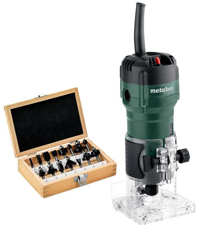 METABO SET FM 500-6 edge router 500W in box with 15-piece router ...
