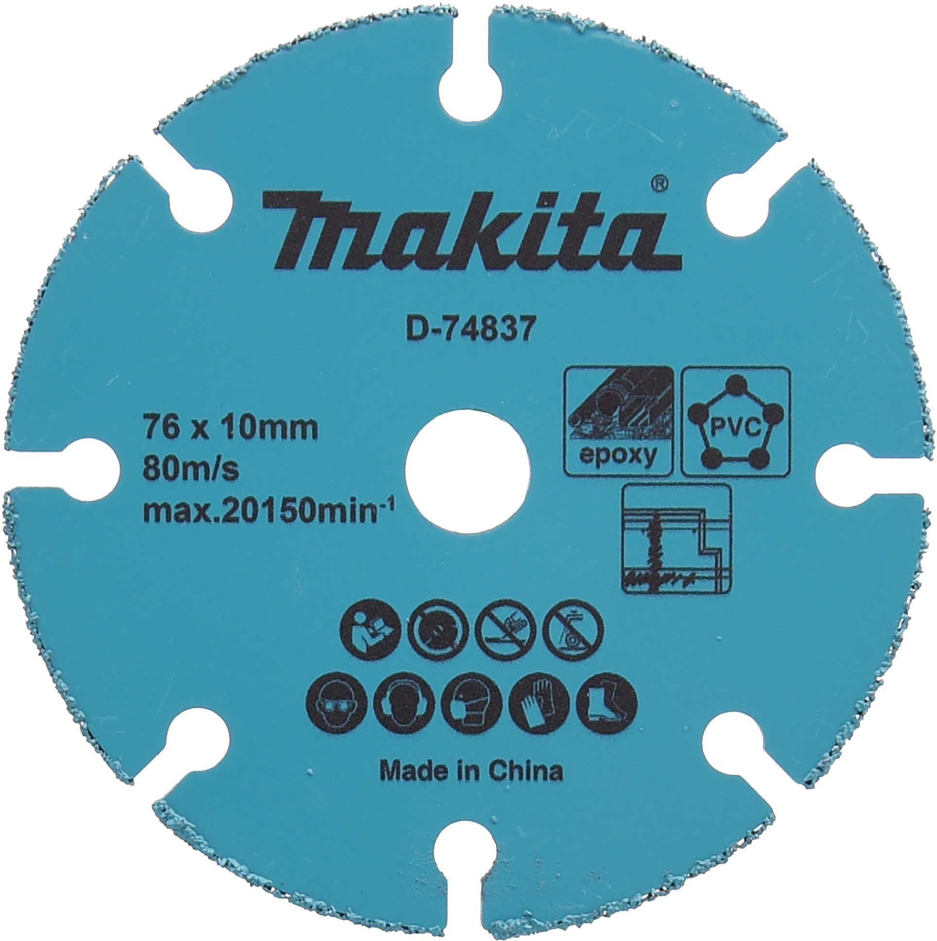 MAKITA D-74837 tungsten carbide blade 76 x 10 mm PVC, epoxy | Klium