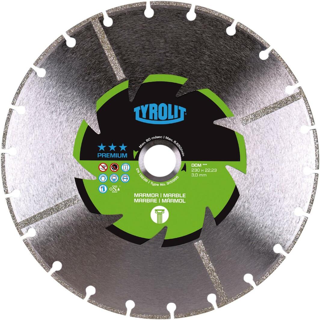 TYROLIT 315965 diamond wheel UC3 DCMP1 230x3x22.23 | Klium
