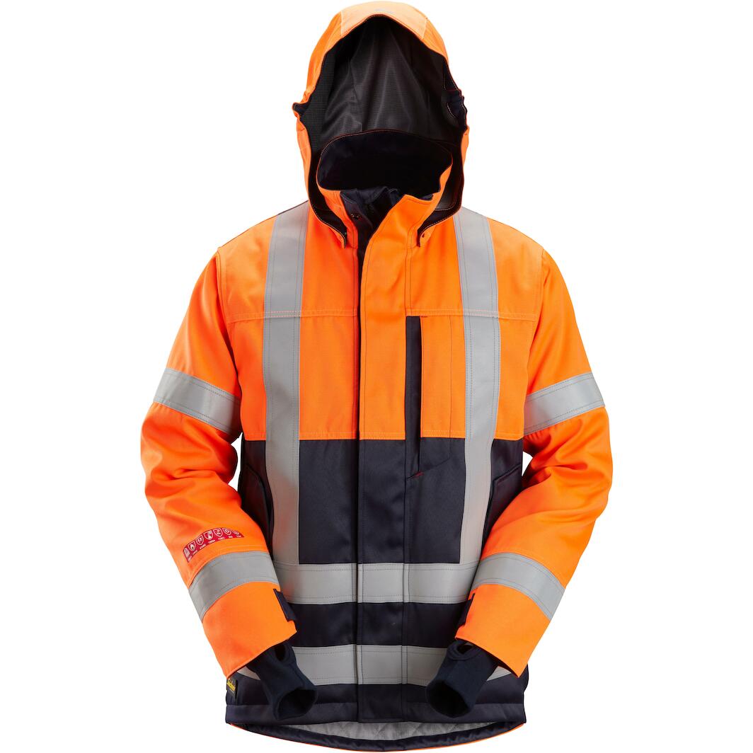 SNICKERS 1164 ProtecWork insulated hooded work jacket, high-vis class 3 ...