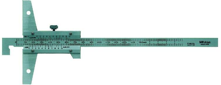 MITUTOYO 527-402 depth slide gauge with hook 0-200 mm, 0.05 mm | Klium