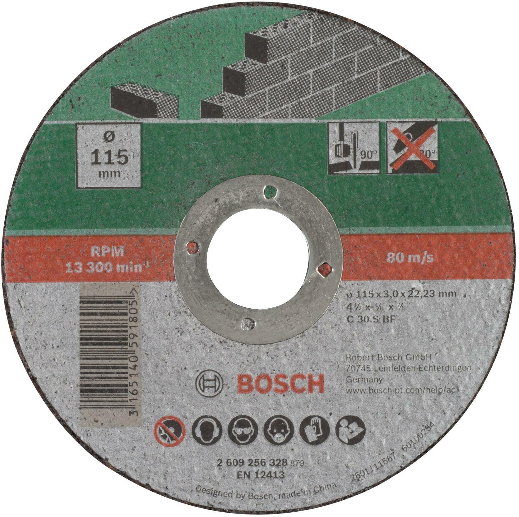 BOSCH 2609256328 cutting disc for stone straight 115x3 | Klium
