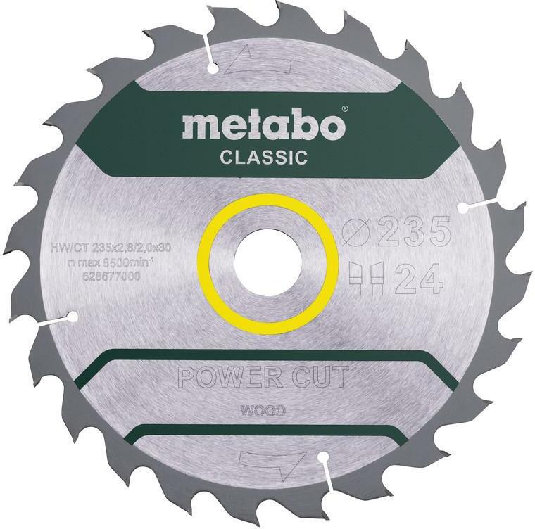 METABO 628677000 saw blade "power cut wood - classic", 235x30, Z24 WZ ...