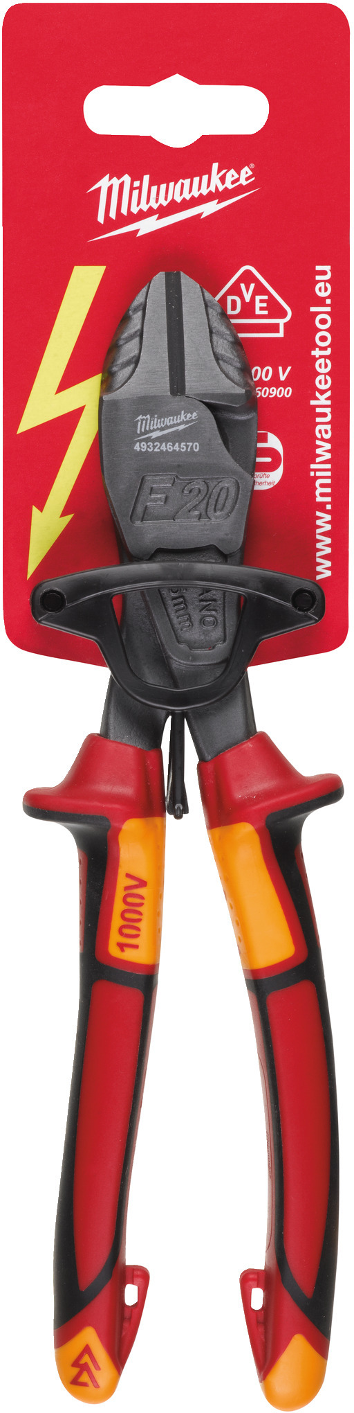 MILWAUKEE 4932464570 VDE Heavy-Duty diagonal cutter 200mm | Klium