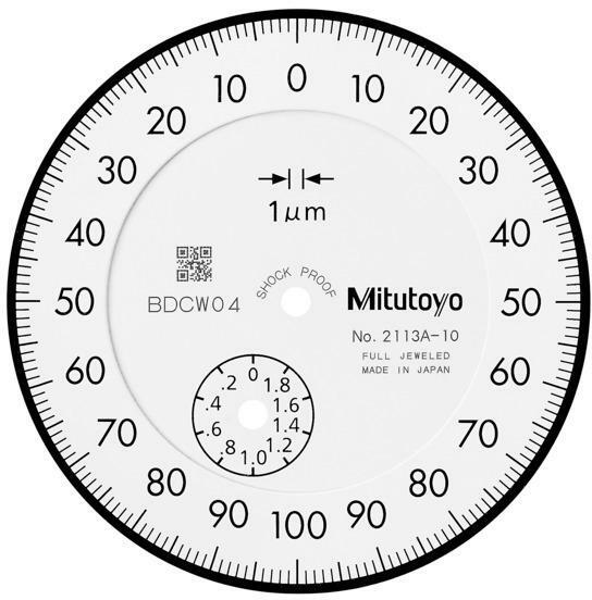 MITUTOYO 2113A-10 dial indicator with fixture, ISO version, precious ...