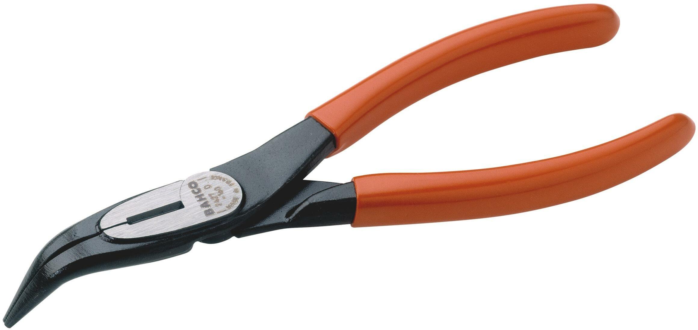 BAHCO 2427 D-200 tip pliers long 45° with bent tip and PVC-coated ...