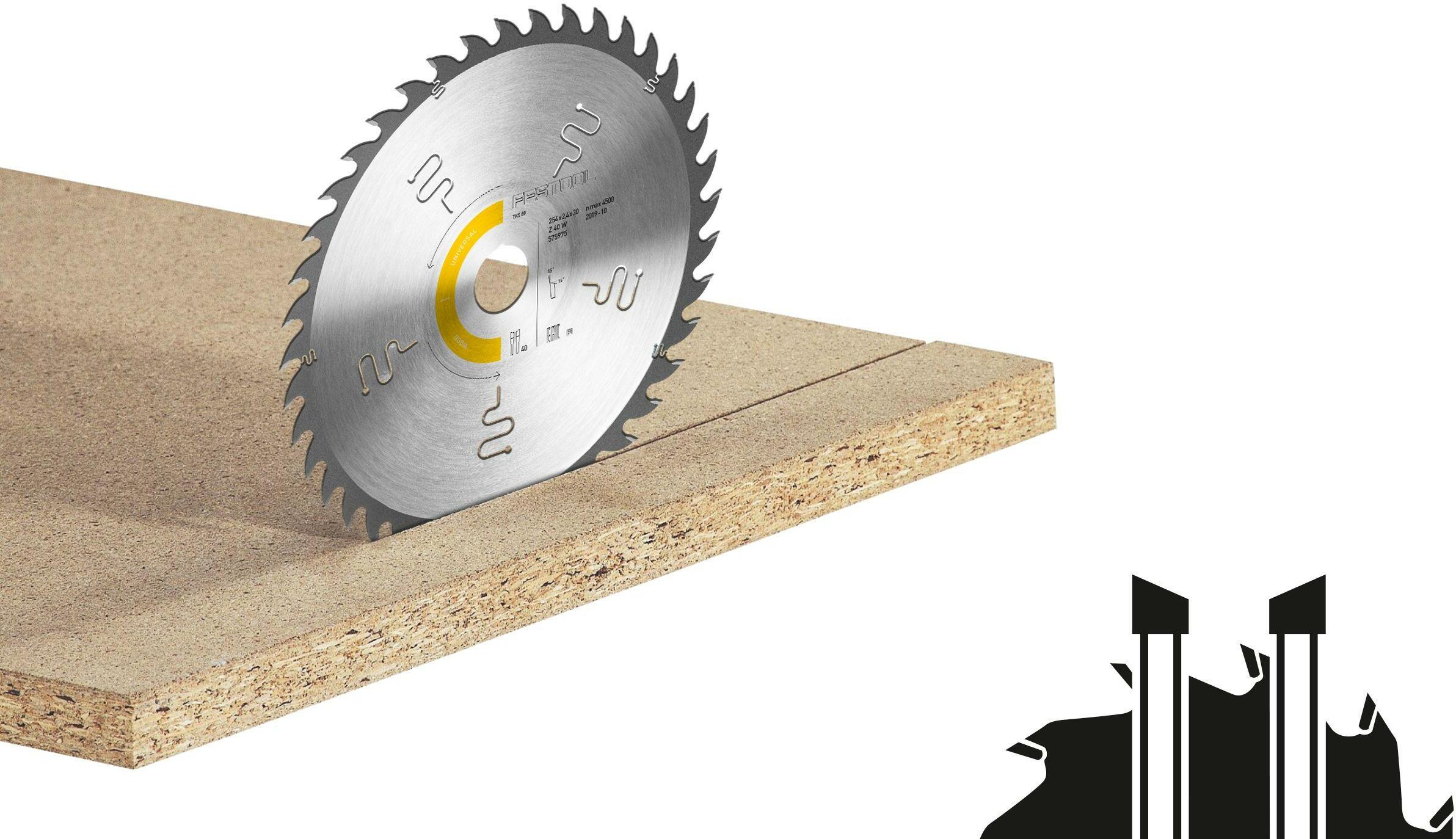 FESTOOL HW 254x2,4x30 W40 circular saw blade WOOD UNIVERSAL - 575975 ...